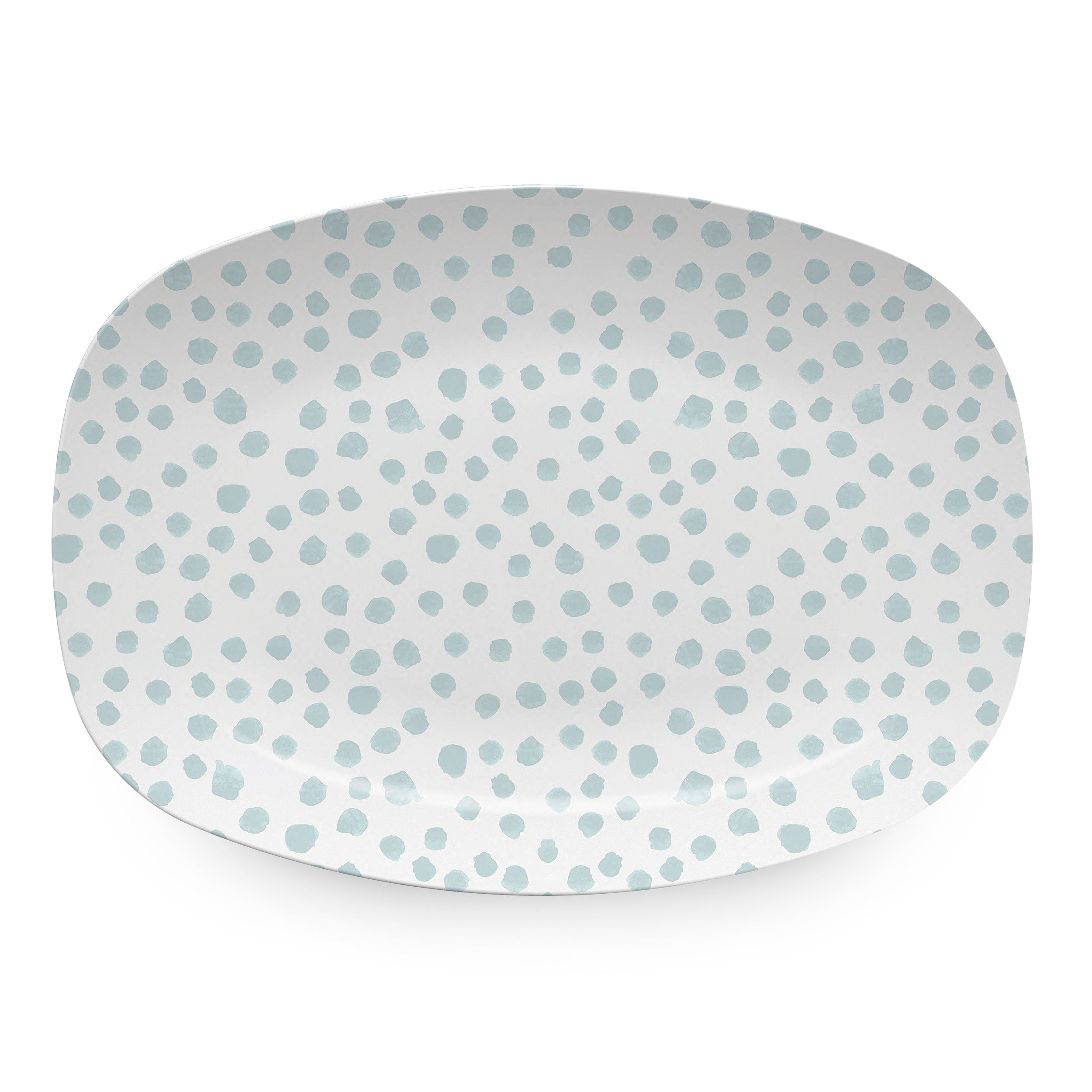 Teal Dotty Platter | Mariposa