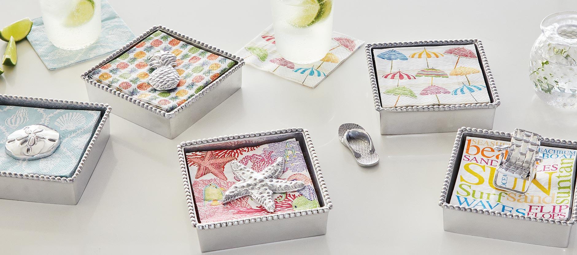 All New Napkin Boxes – Mariposa