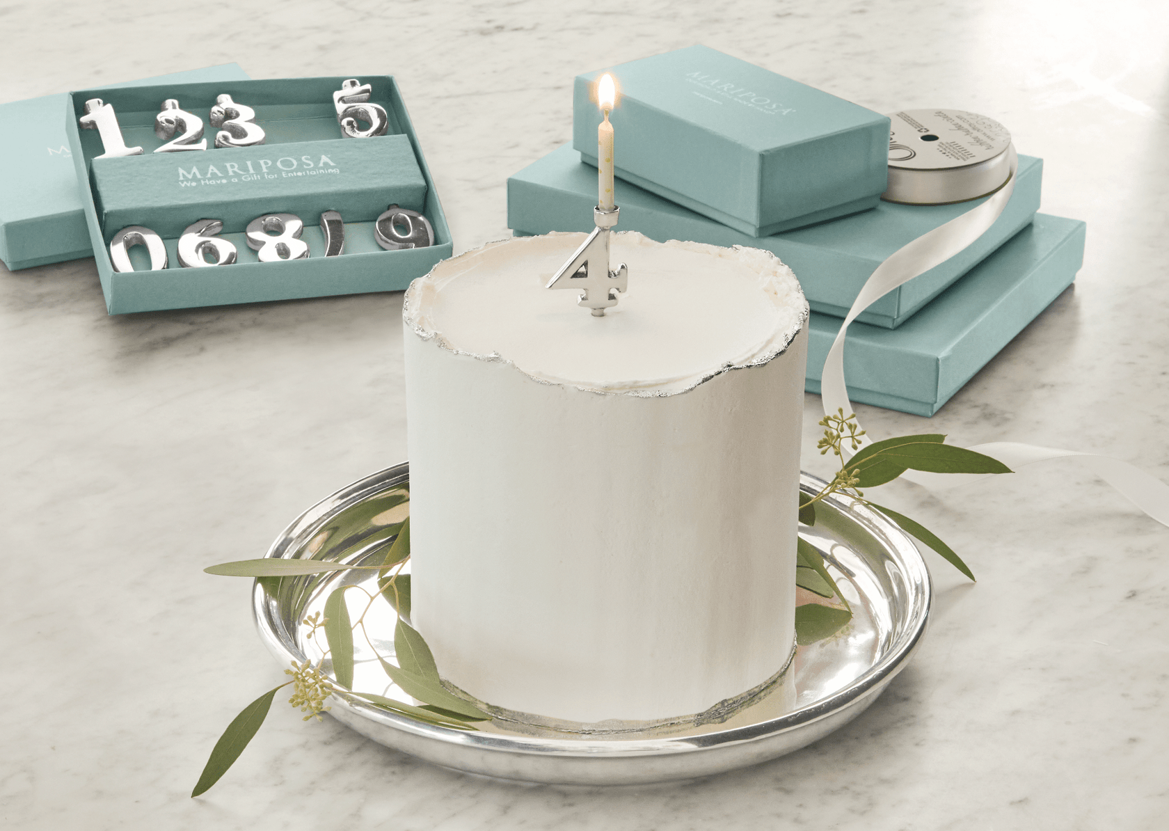 Number Candle Holder Set | Mariposa