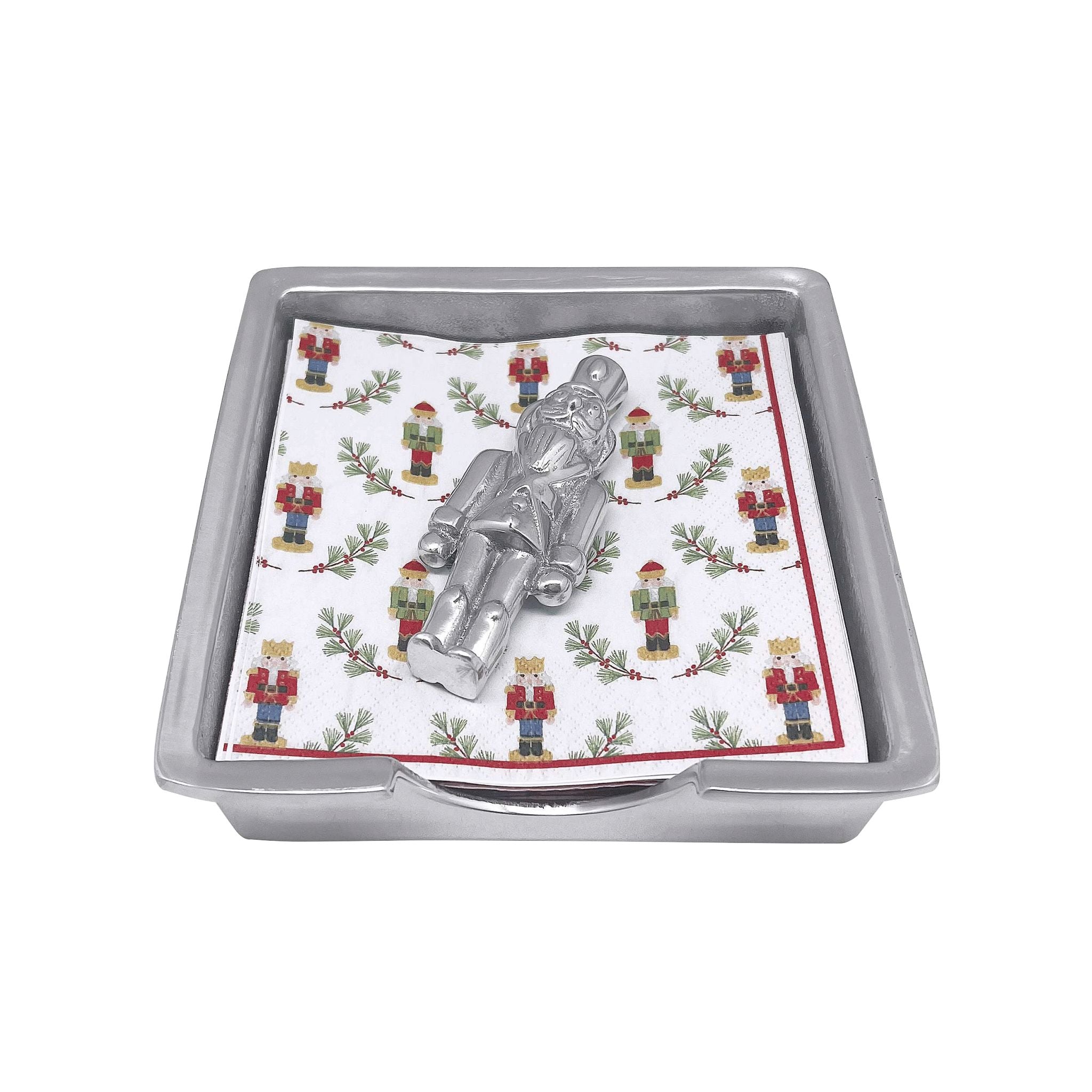 Nutcracker Beaded Napkin Box | Mariposa
