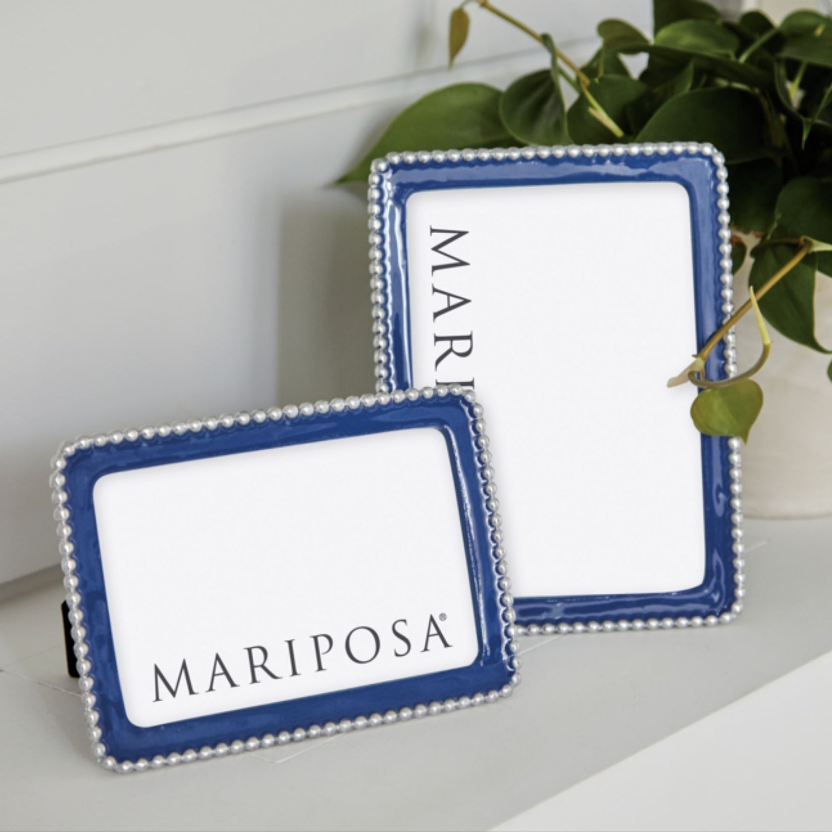 Beaded Blue 5x7 Frame | Mariposa
