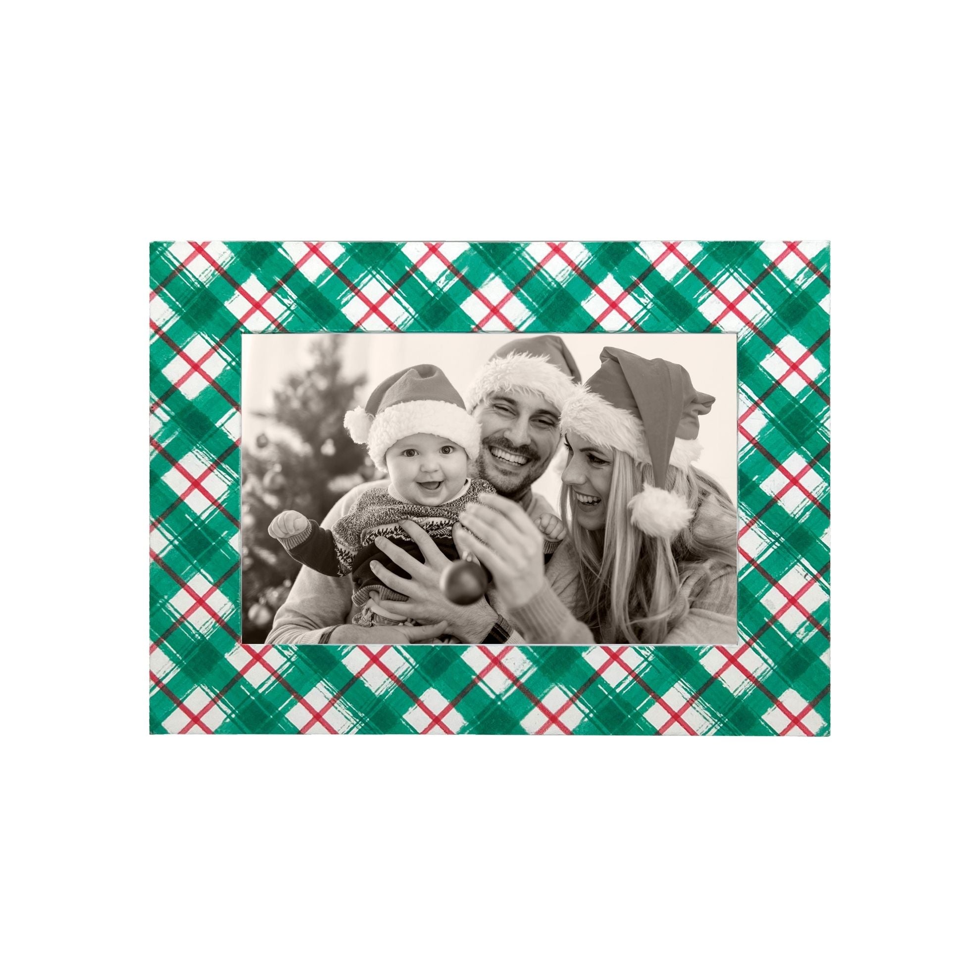 Green and Red Plaid 4x6 Frame – Mariposa