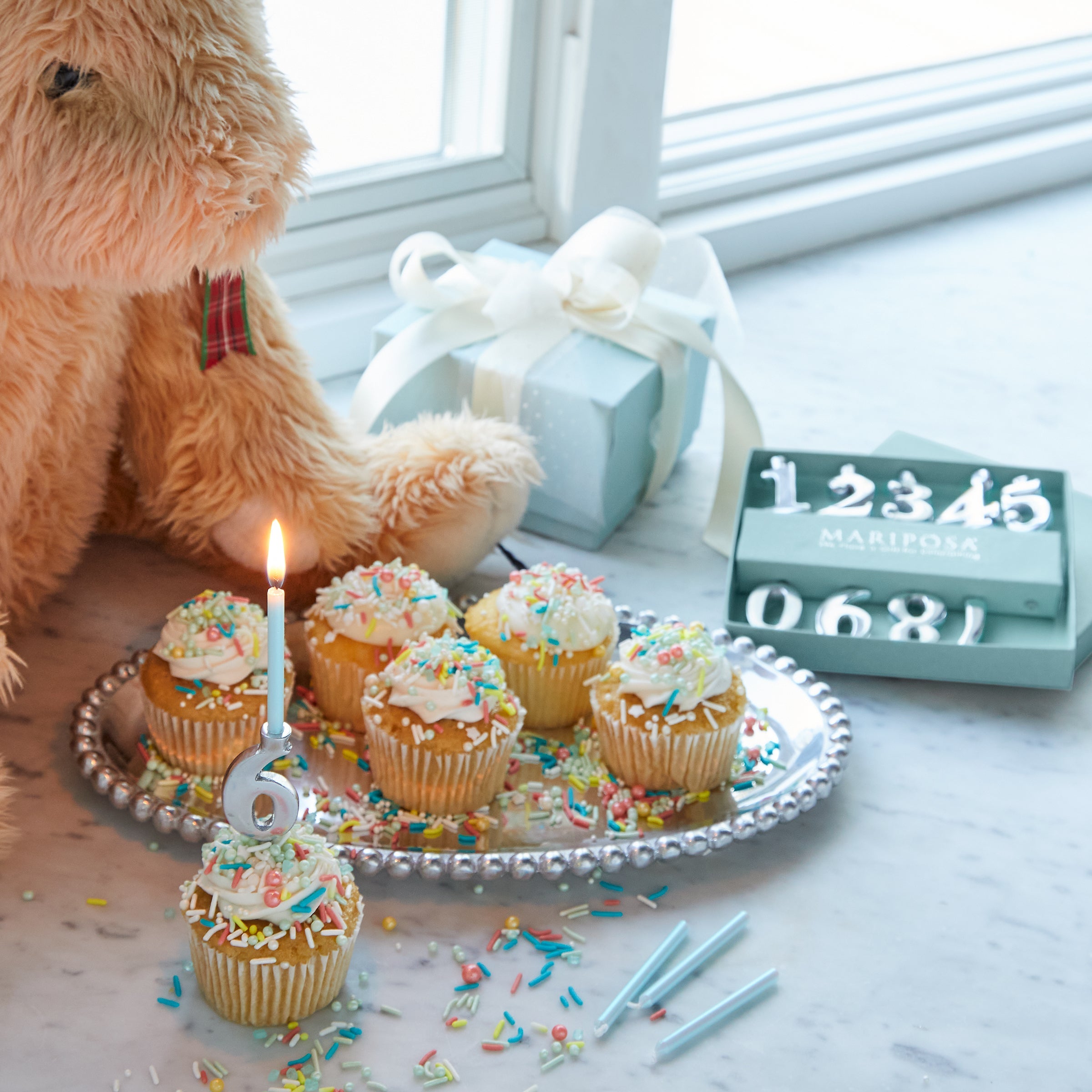Number Candle Holder Set | Mariposa