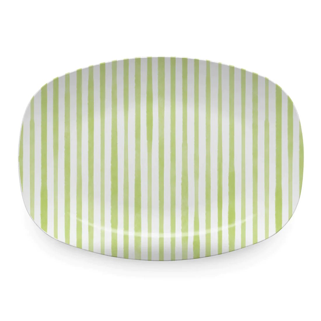 Green Simple Stripes Platter | Mariposa