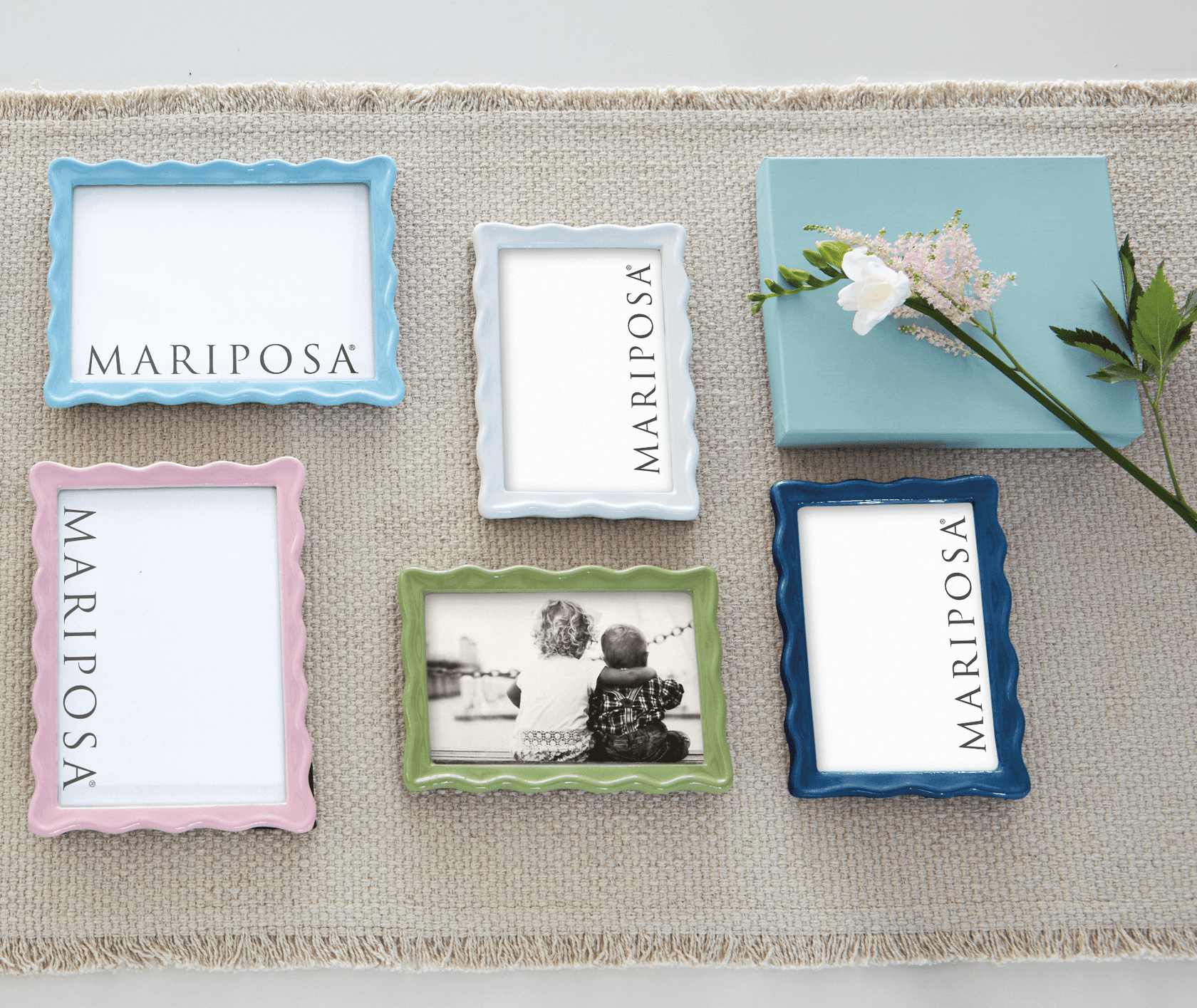 Wavy Blue 4x6 Frame – Mariposa