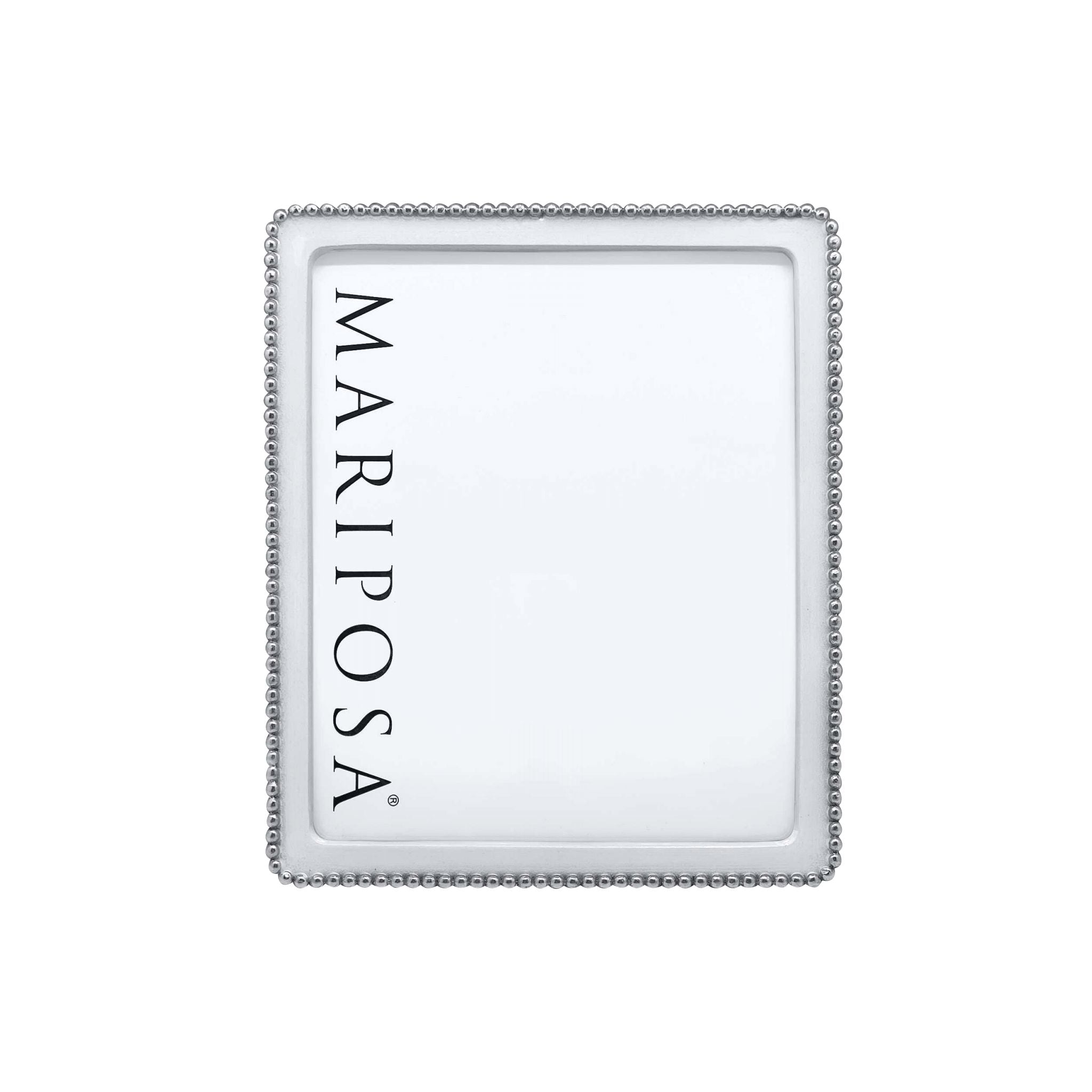Beaded White 8x10 Frame | Mariposa