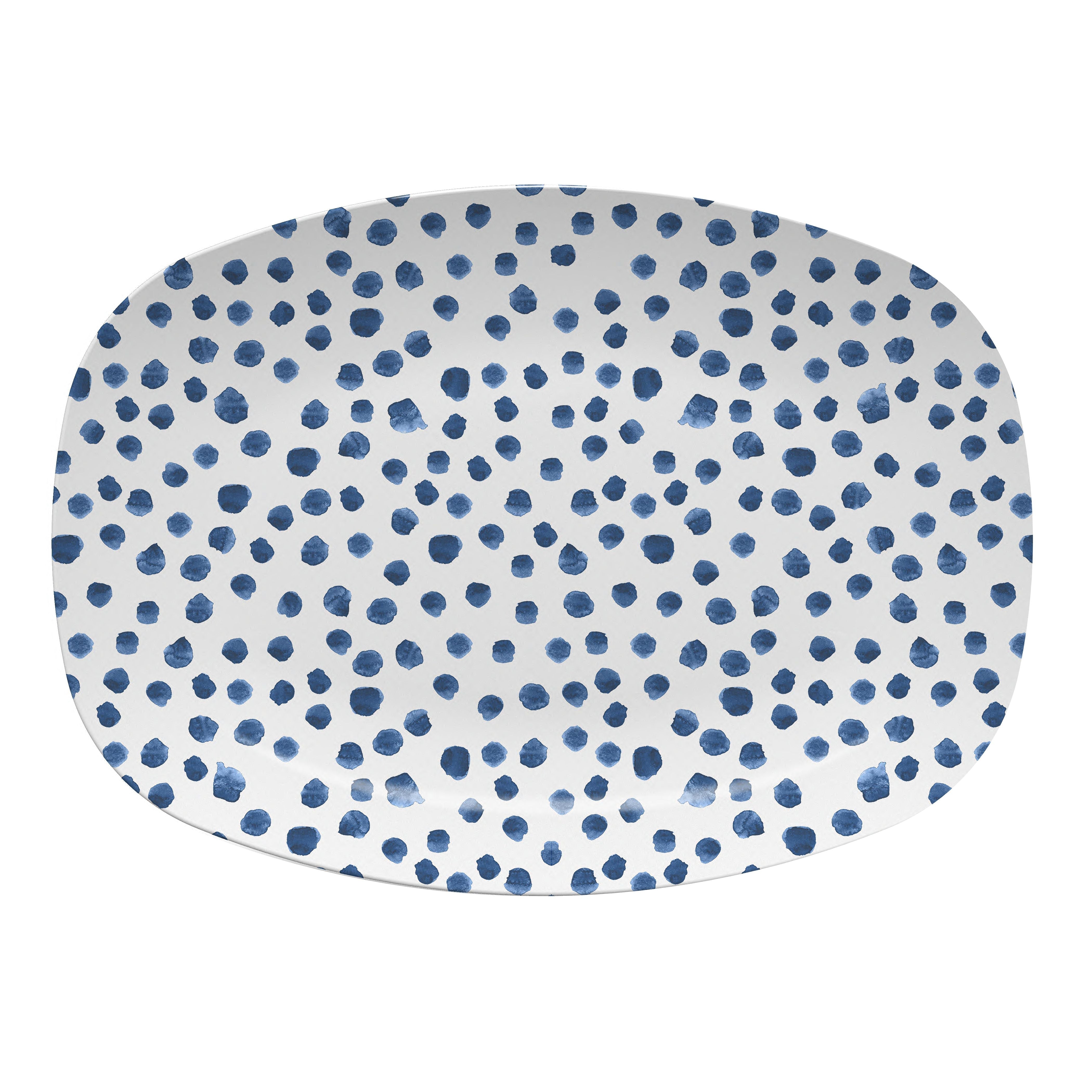 Blue Dotty Platter | Mariposa