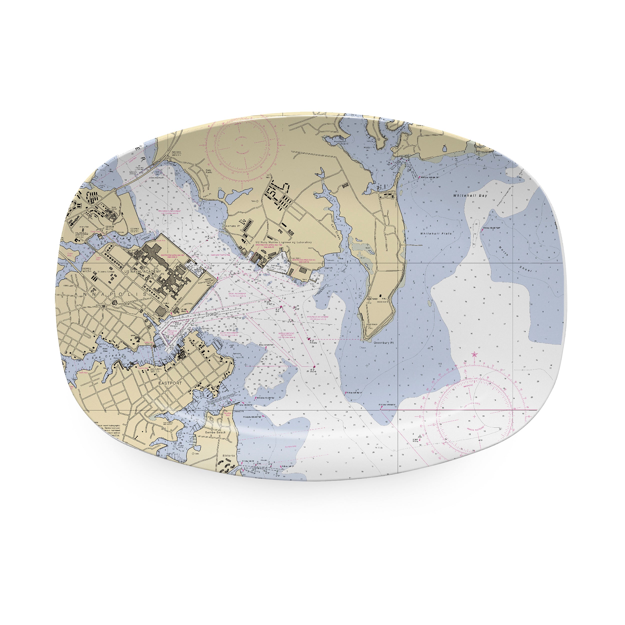 ANNAPOLIS Chart Platter | Mariposa