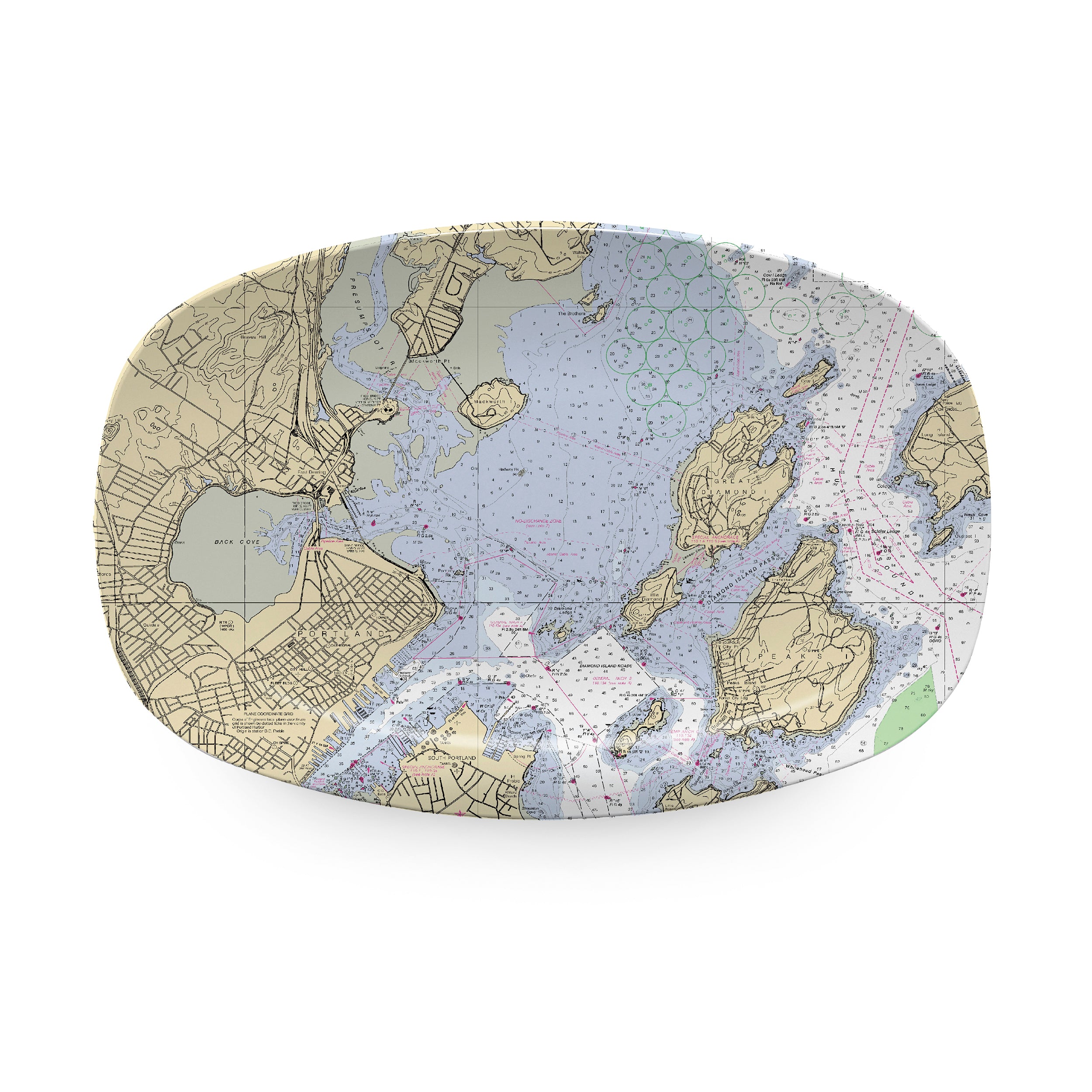 PORTLAND Chart Platter | Mariposa