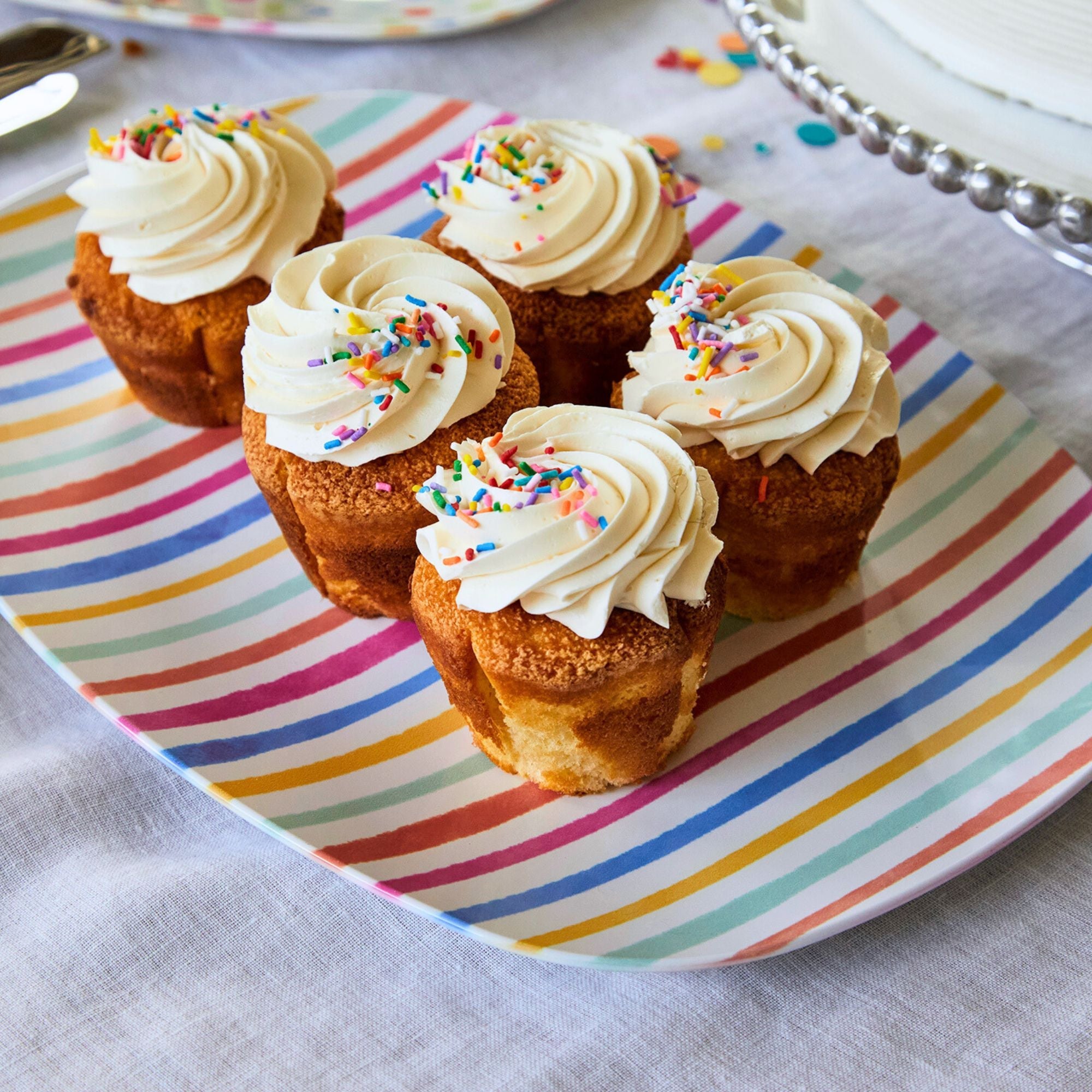 Confetti Simple Stripes Platter | Mariposa
